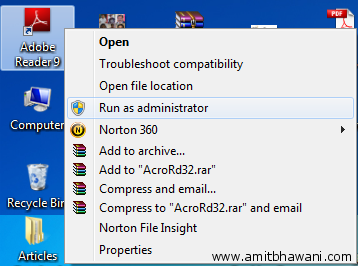 Set Files to Run as Administrator in Windows 7 & Vista | Windows Blog